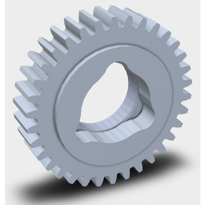 34t铝质直齿齿轮（20DP，滚珠换挡器）